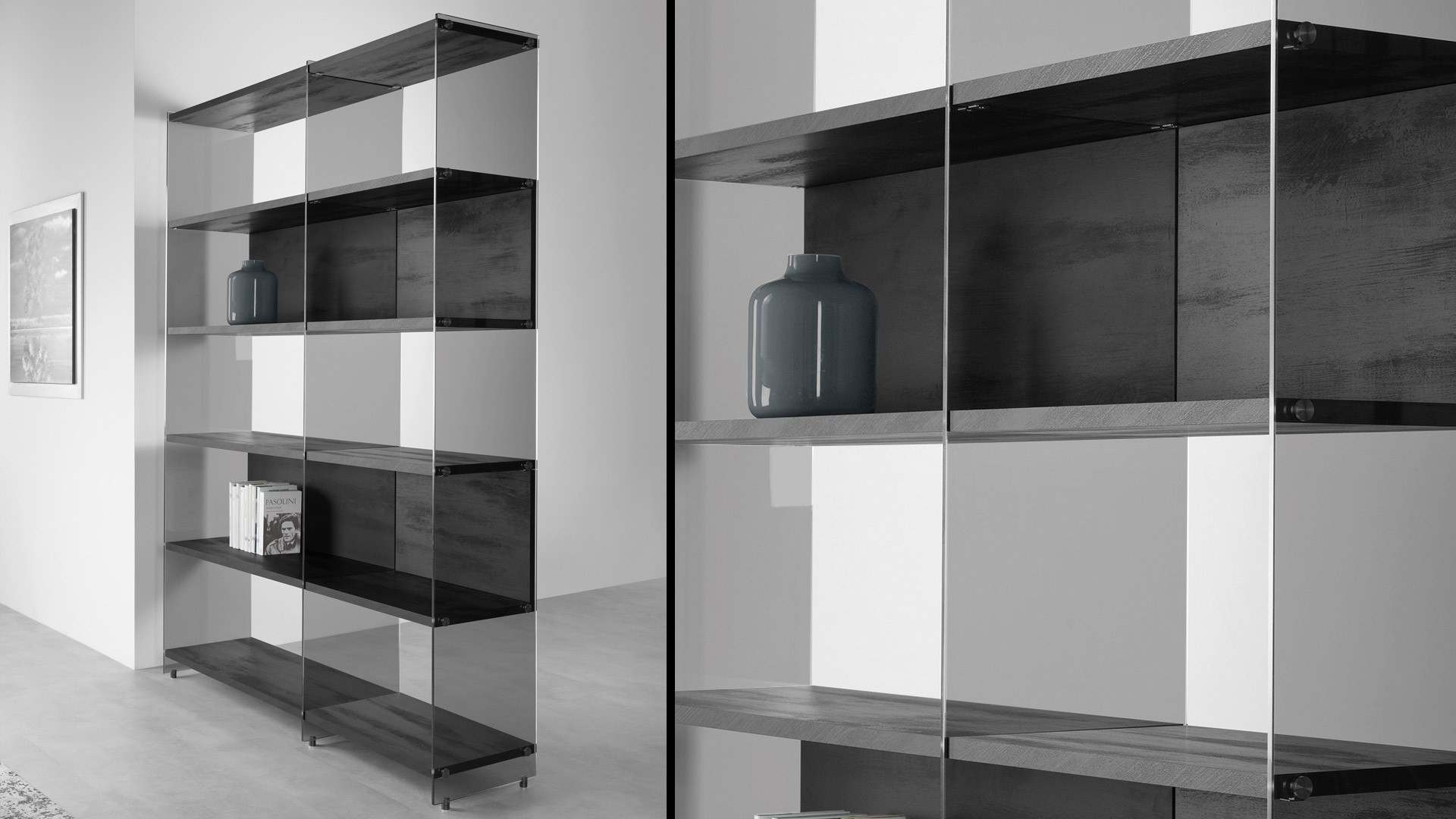 BYBLOS 3-module bookcase | 100% personalized decoration | Mobilier de ...