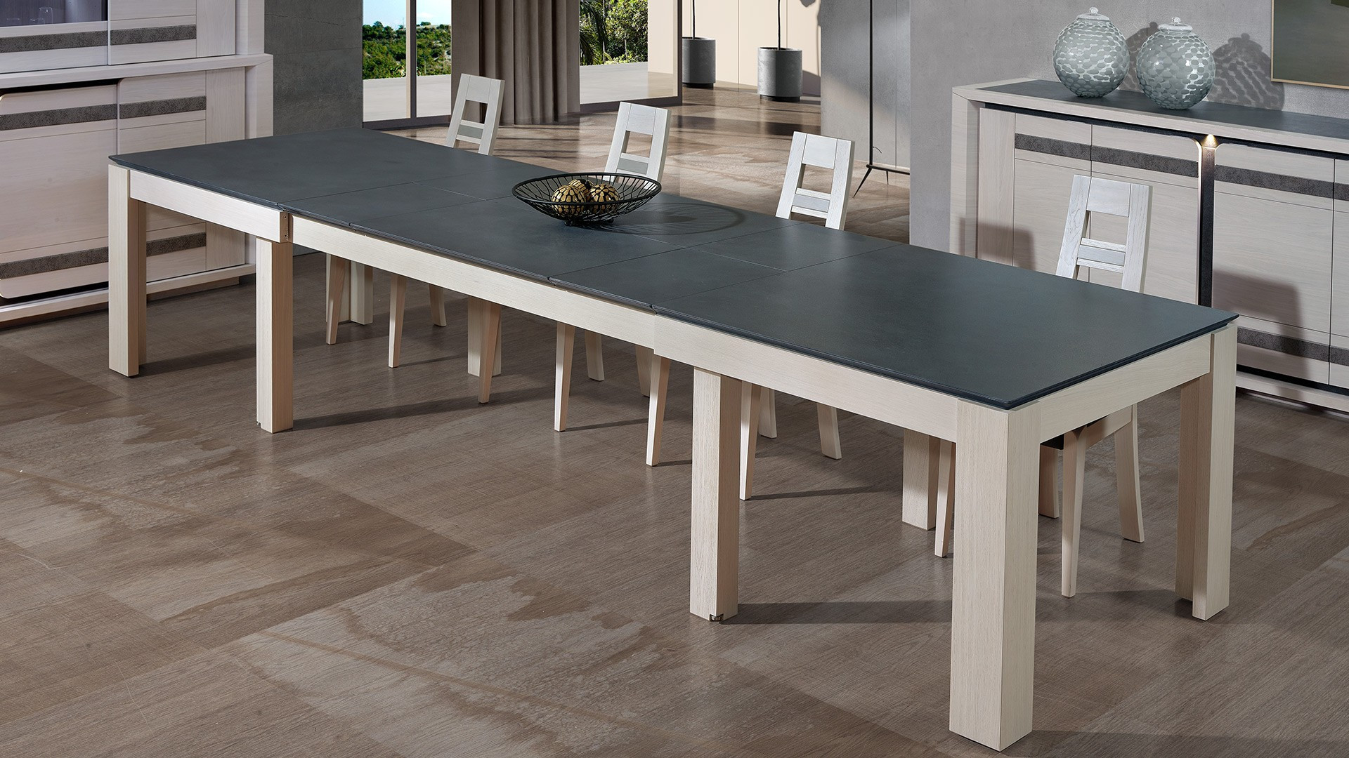 Table de repas extensible EDEN | De 220 à 390 cm de longeur | Mobilier ...