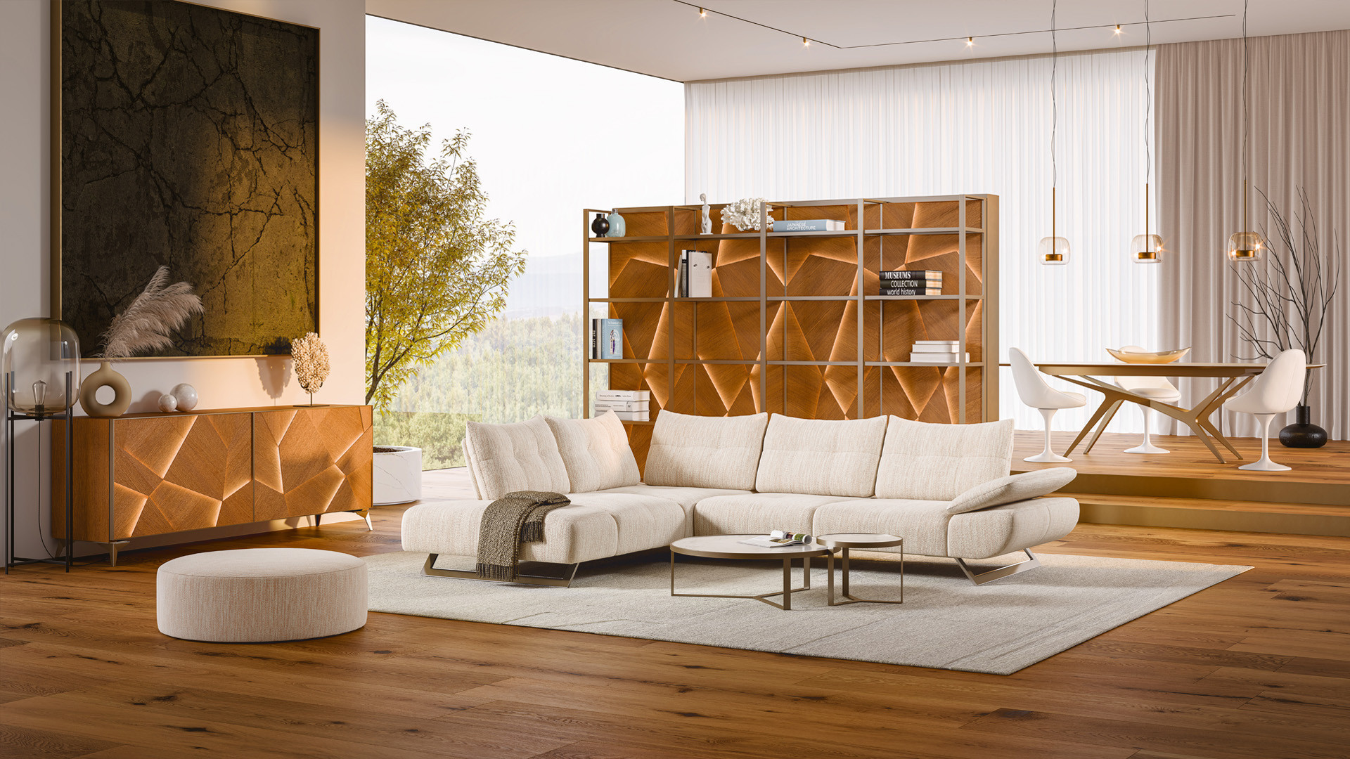 ECLIPSE Library | Custom-made and designer library | Mobilier de France ...