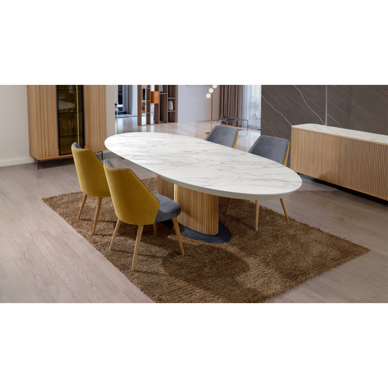 Mobilier de France (Canada) | Refined and welcoming oval tables for ...