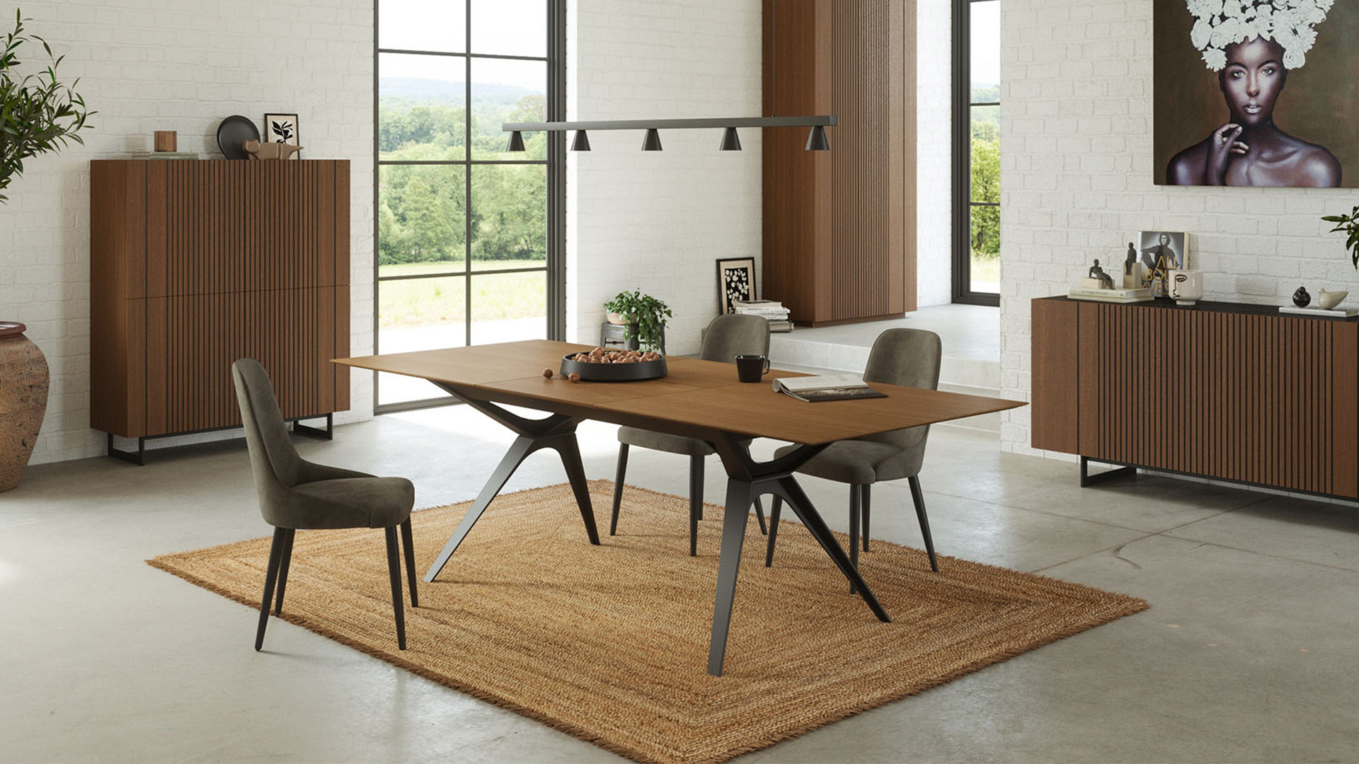 Table de repas extensible PIANA | Une salle à manger haut de gamme ...
