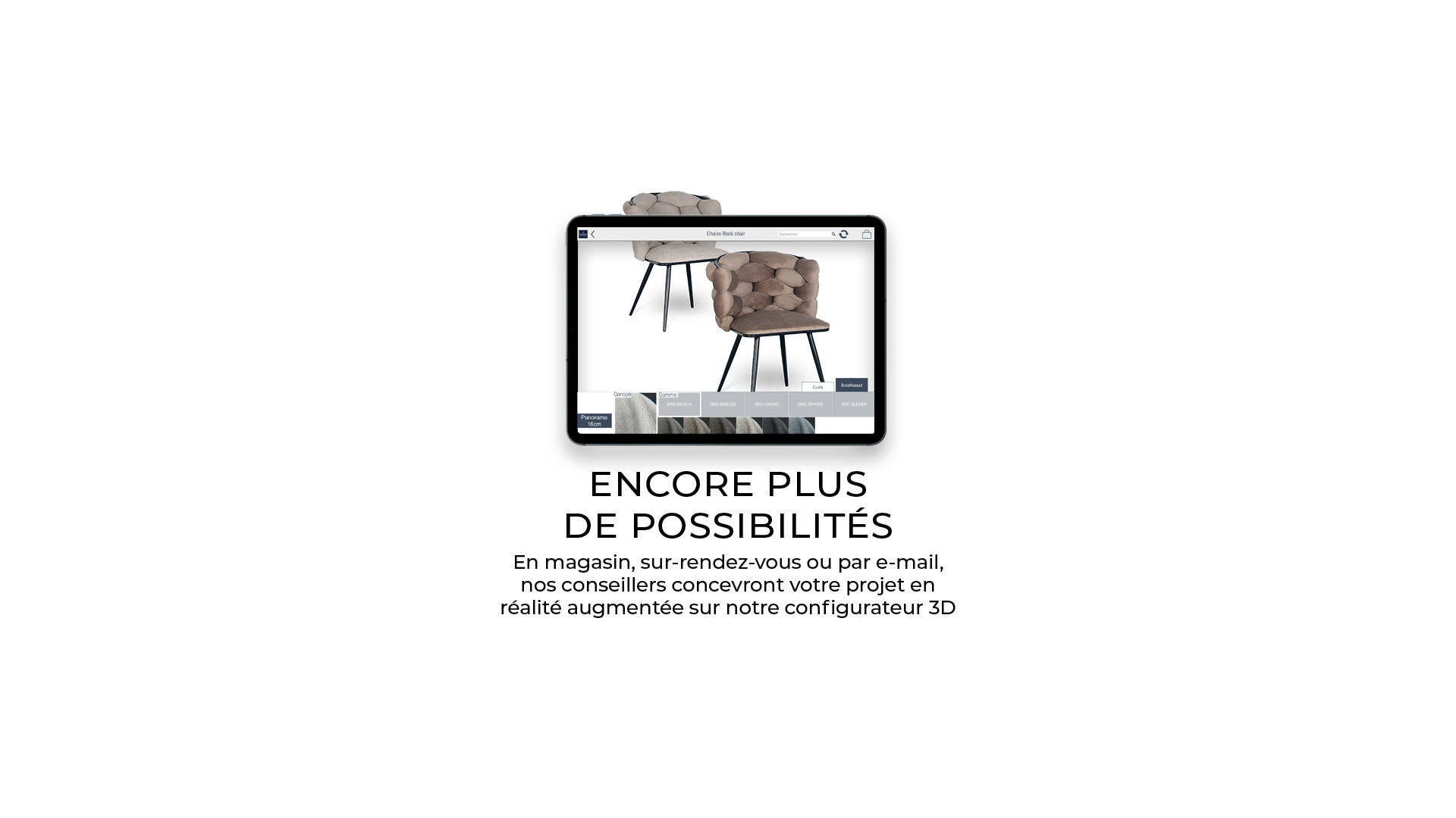 MISTRAL fabric chair | Available in multiple colors | Mobilier de ...