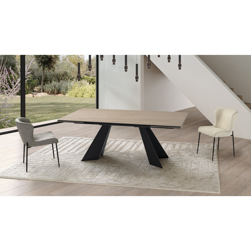 Table de repas carré extensible ORIGAMI | Design minimaliste